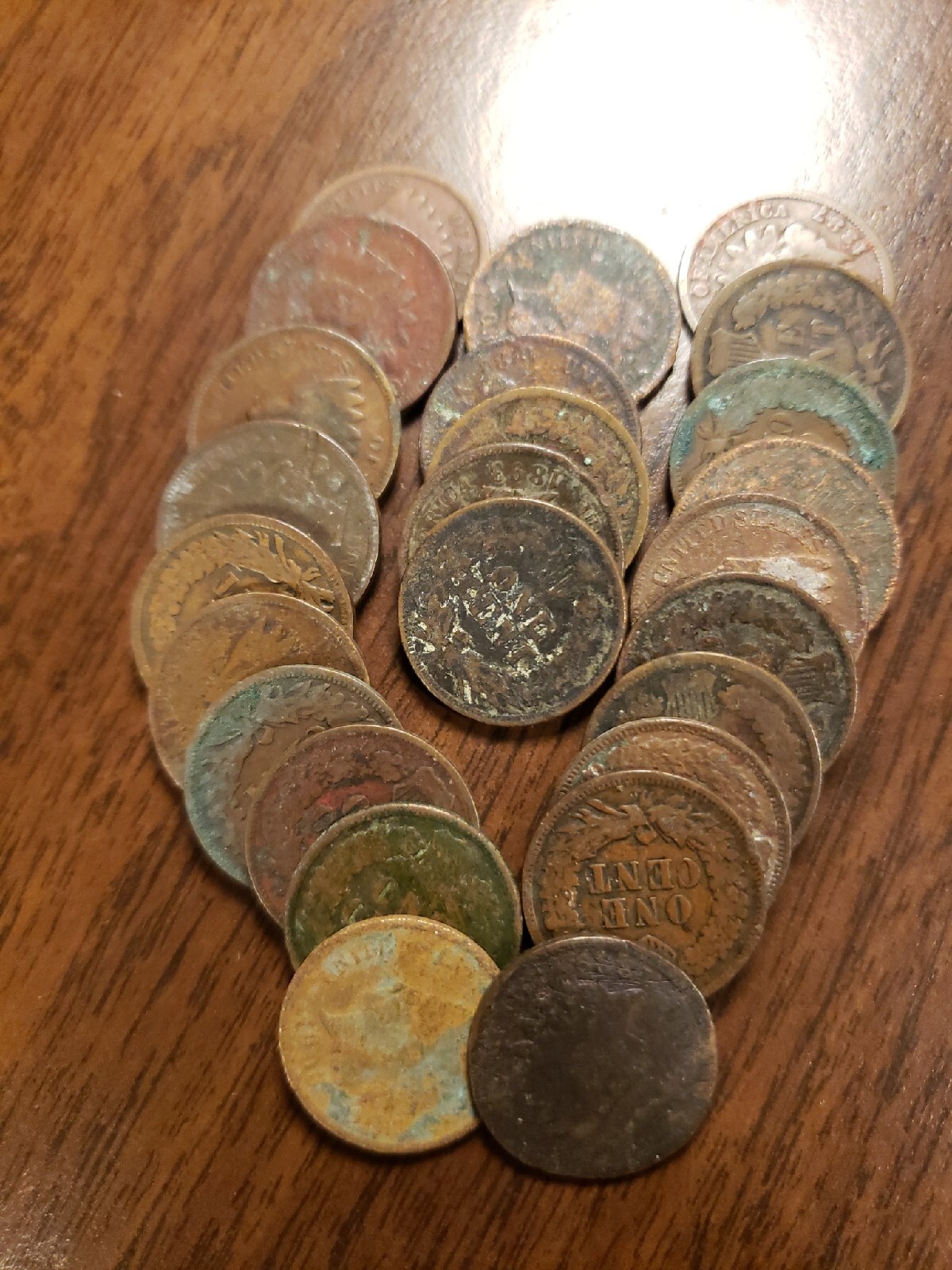Lot Of 25 Indian Head Cent Pennies In Cull Condition Half Roll | eBay