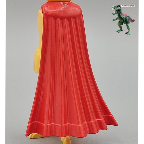 Playmobil ancienne cape longue rouge-toge médiévale-roi-reine-dame de ...