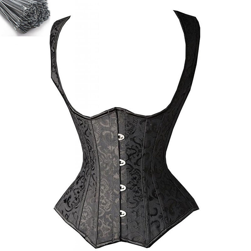 Sexy Bustier Waist Corset Top Lace Up Women Steampunk Basques Lingerie ...