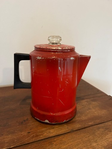 Vtg Comet Aluminum Coffee Pot Percolator w/Glass knob | eBay