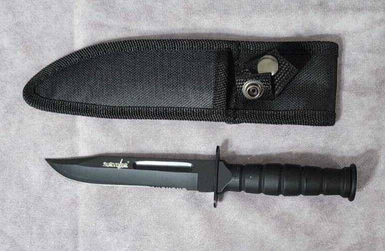 Survivor HK1023DP 7 inch Fixed Blade Knife - Black for sale online | eBay