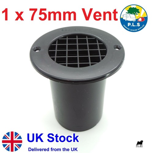 Gas Drop Out Round Floor Vent Campervan Caravan Motorhome Black 75mm x ...