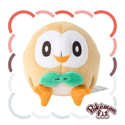 Pokemon Center Original Pokemon Fit 722 Rowlet Plush Doll JAPAN ...