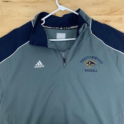 Mens ADIDAS Short Sleeve Baseball Pullover Jacket Mens XL “Prestonwood ...