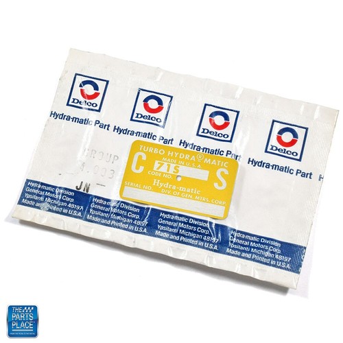 1971 Chevelle Monte Carlo Corvette 454 Auto Transmission Tag CS Yellow ...