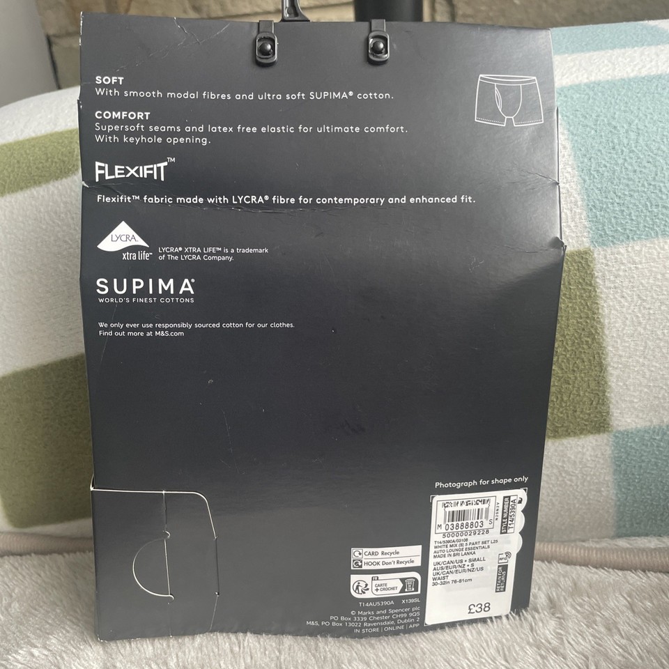 Marks & Spencer. M&S Autograph Supersoft Trunks. Size small. 5-pack ...