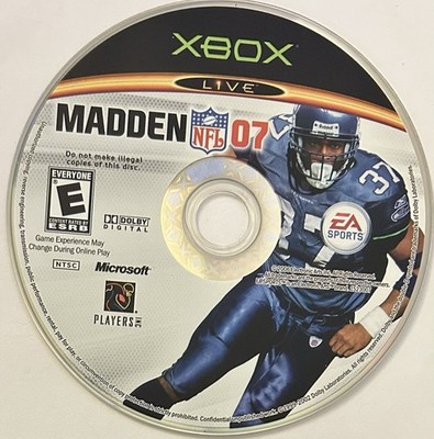 Madden NFL 07 (Microsoft Xbox, 2006) DISC ONLY | NO TRACKING | M849 ...