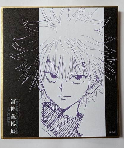 Yoshihiro Togashi Exhibition PUZZLE Killua Zoldyck Shikishi Colored ...