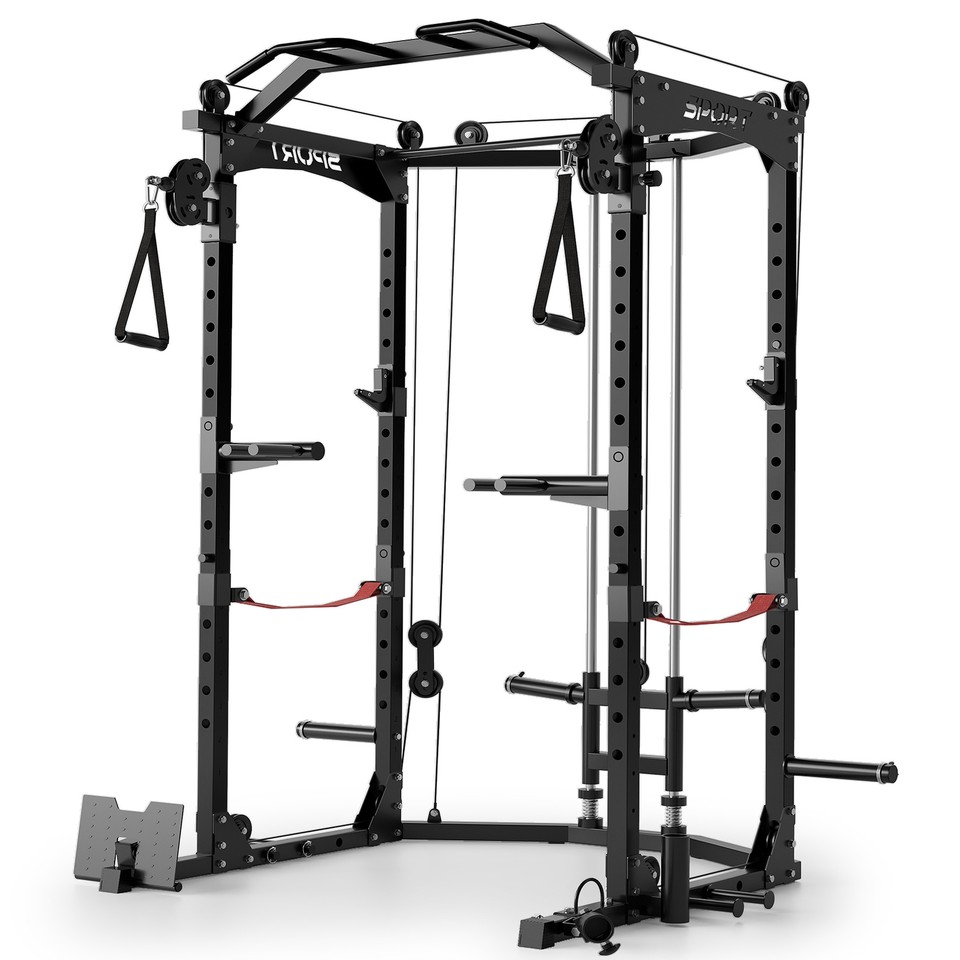 All-in-1 Power Cage Strength Training Power Rack 1600 Lbs Capacity for ...