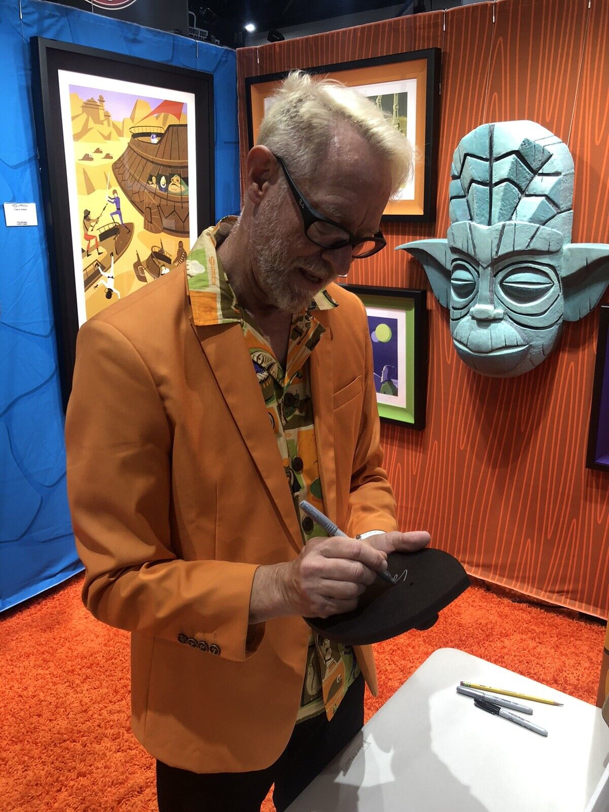 Shag Josh Agle SDCC Star Wars Alien Mini Tiki Mask Art Signed Set LE ...
