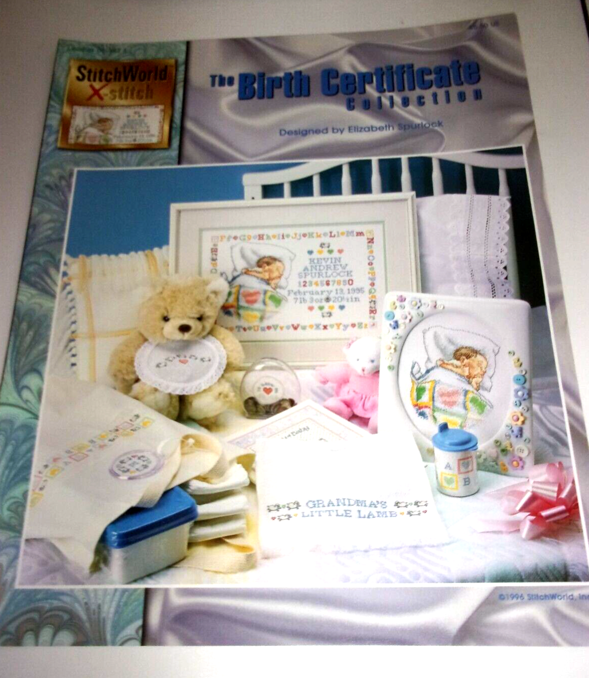 STITCHWORLD "BIRTH CERTIFICATE COLLECTION" COUNTED CROSS STITCH PATTERN ...
