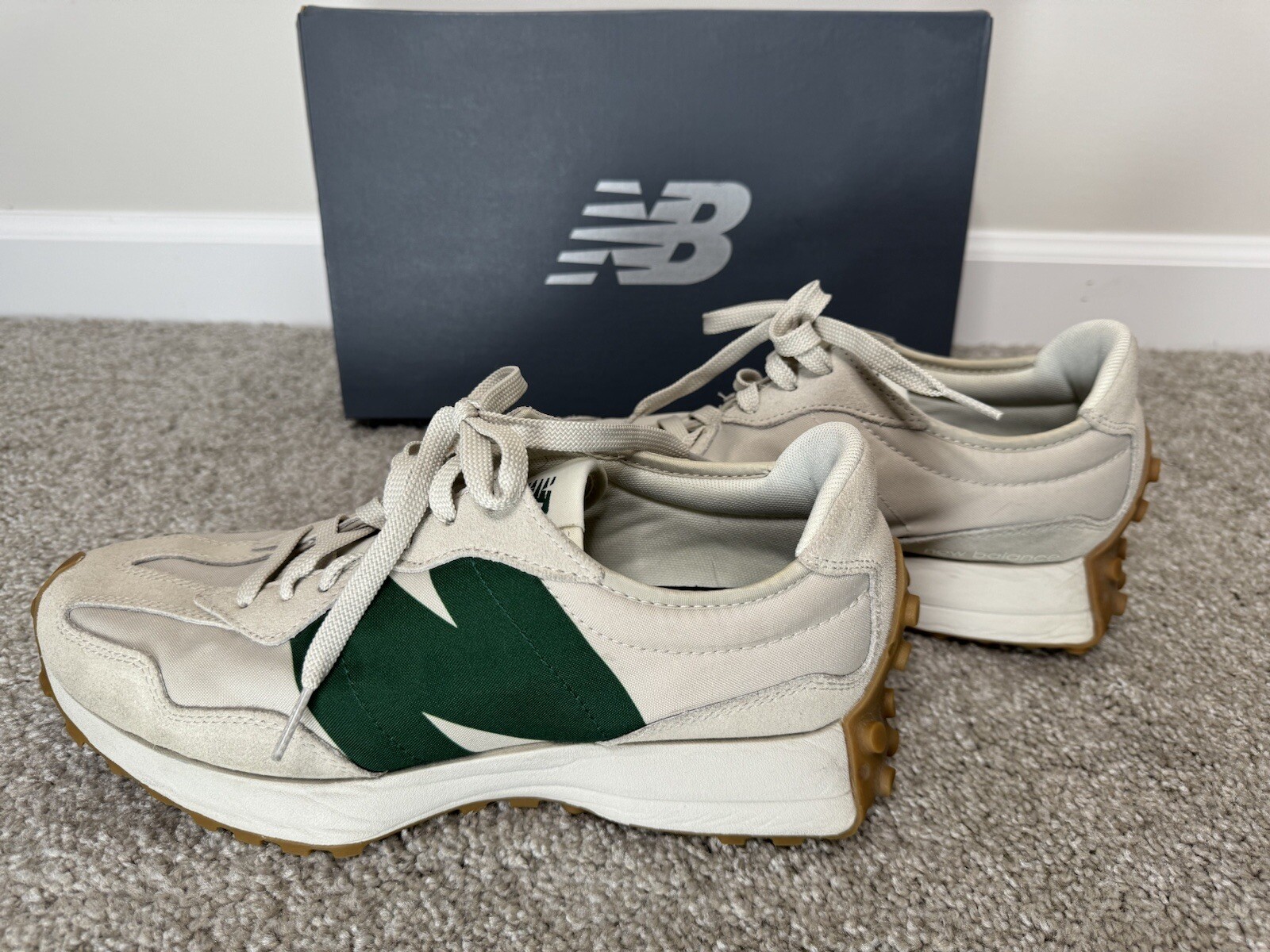 New Balance 327 Timberwolf Nightwatch Green | eBay