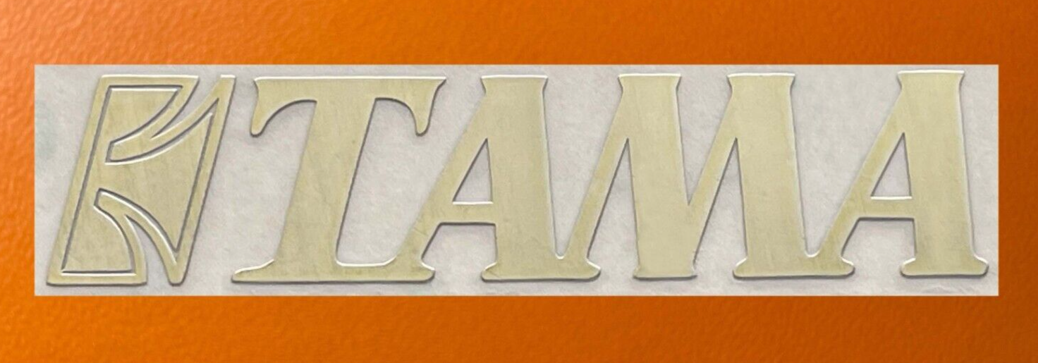 1 pcs Sticker for Tama Drums Golden Color Mirror Logo Decal Badge 2 ...