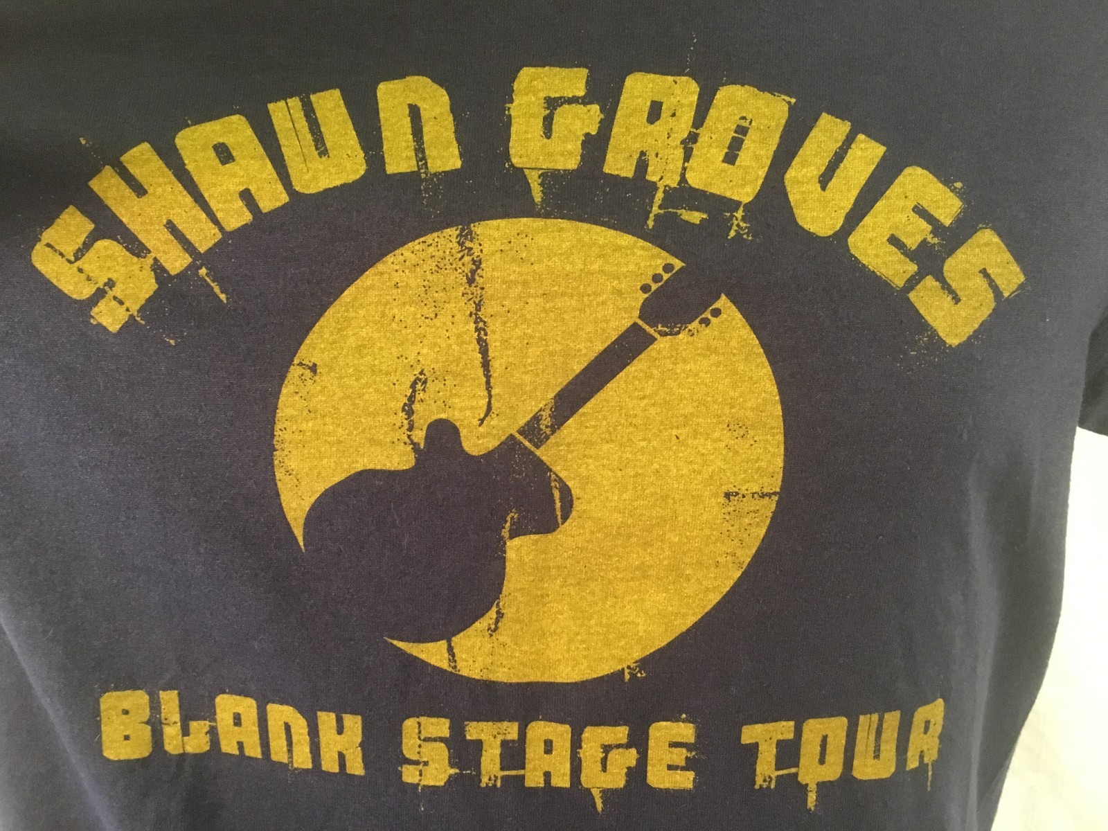 SHAUN GROVES Blank Stage Tour 2004 T-Shirt SMALL Blue (2-Sided ...