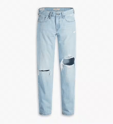 Levi's Premium Women Middy Straight Mid Rise Zip Fly Jeans Blue NWT | eBay
