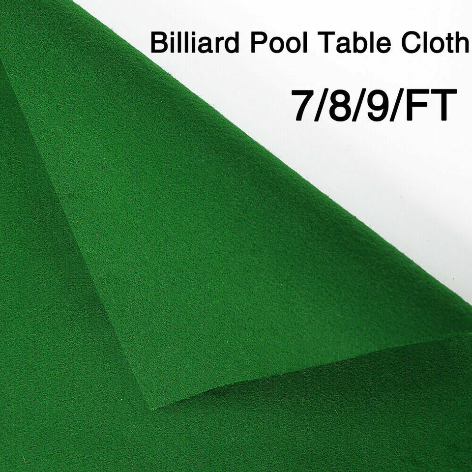 Pool Table Felt Worsted Wool Billiard Cloth w/ Pre-Cut Rails for 7/8 ...