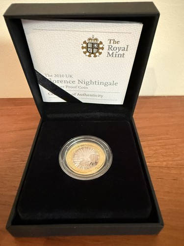 2010 Royal Mint Silver Proof £2 Florence Nightingale Cased With COA And ...
