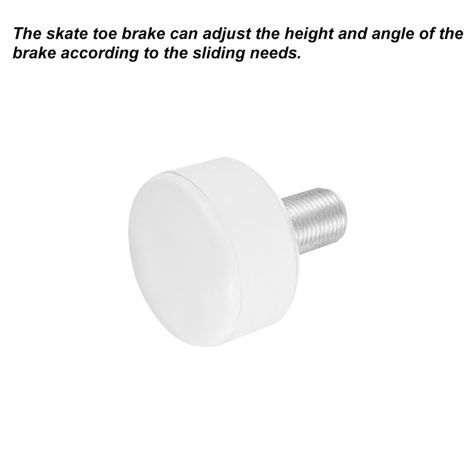 Roller Skate Toe Stops Rubber Brake Stoppers Block with Bolts 82A Round ...