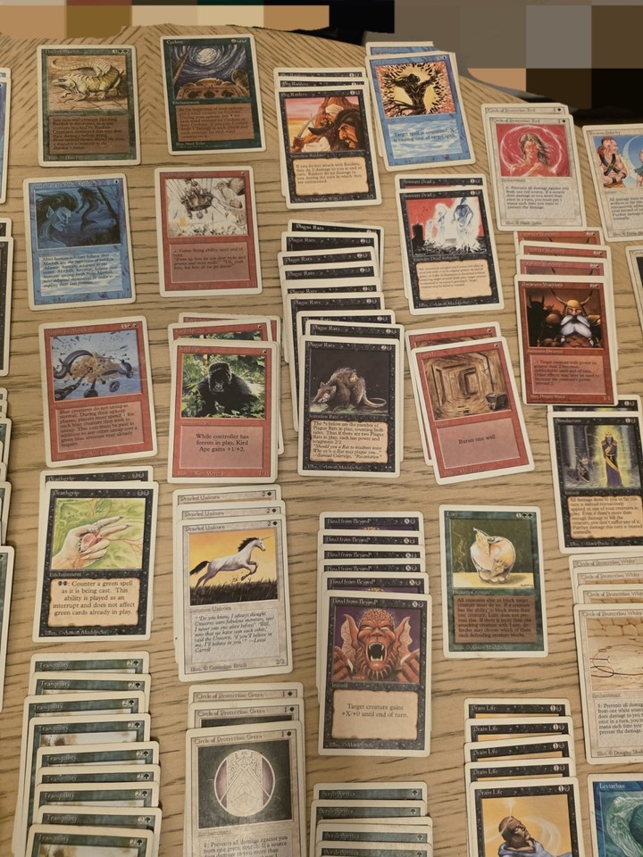 Magic the Gathering Revised and some 4th Edition 1994 – 370 Card Lot | eBay