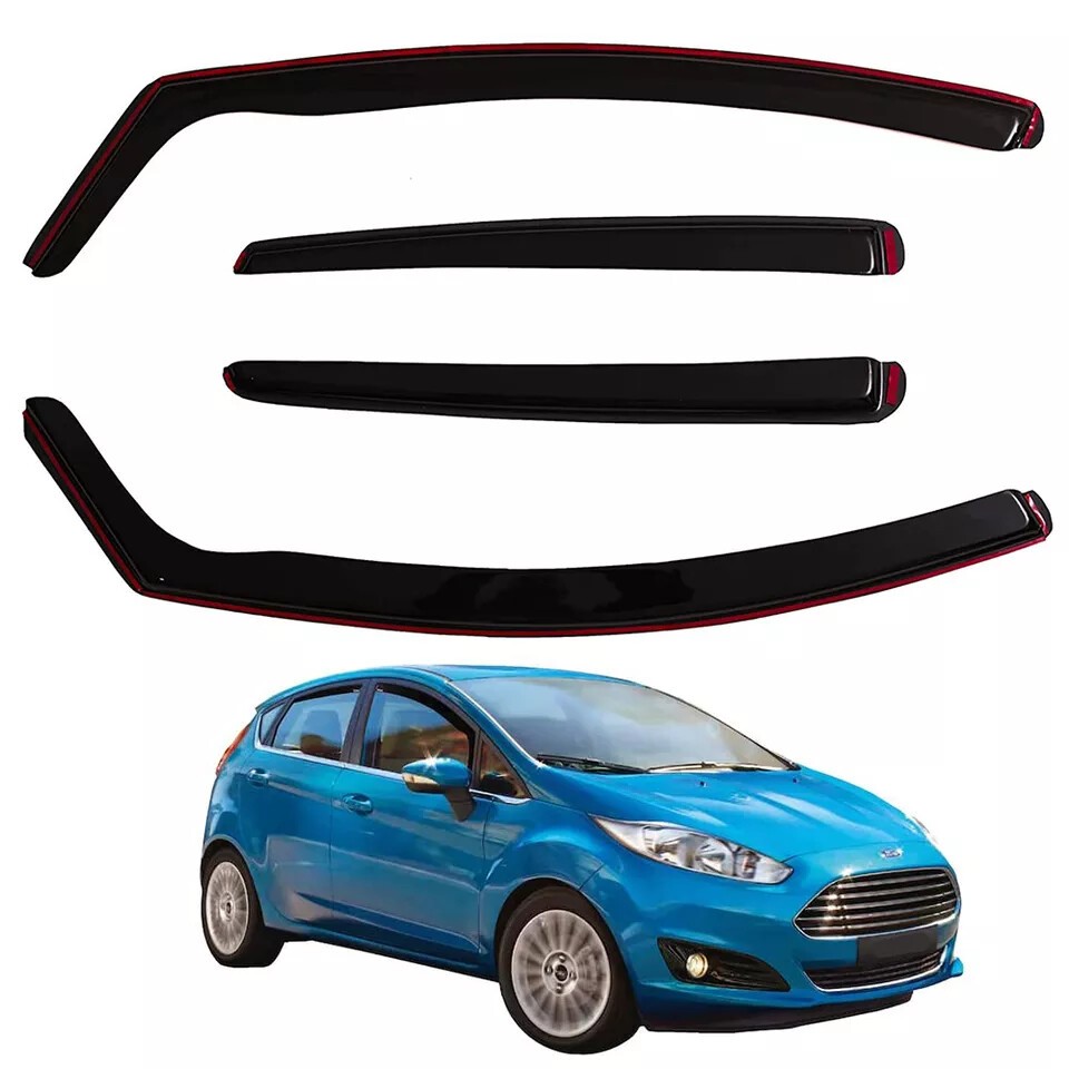 4PCS Wind Deflectors Rain Guard For Ford Focus lII MK3 5-doors 2011 ...
