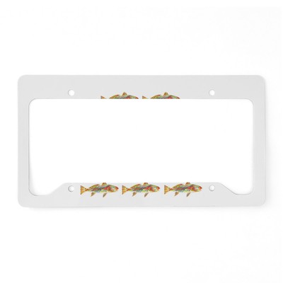 CafePress Redfish Pattern License Plate Holder License Frame ...