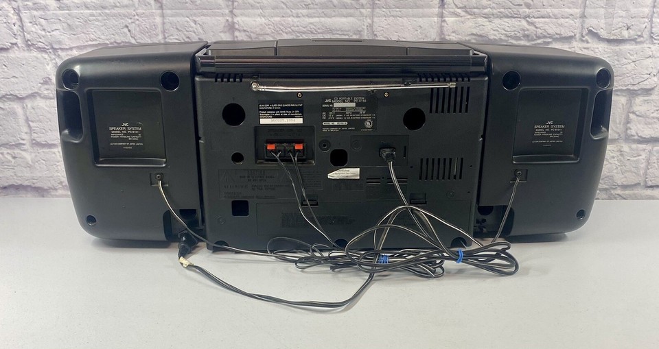 JVC PC-X110 Boombox Portable CD FM AM Dual Cassette VTG 1994 90s Radio ...