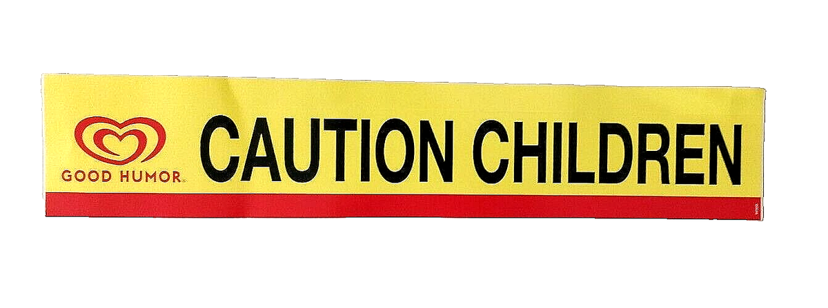 Ice Cream Truck Safety Signs Ice Cream Truck Sign Hi Res Stock