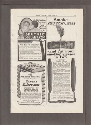 1904 DIXON ETERNO PENCIL Mag. AD~Shumate Razor/Austin TX~CLIMAX ...