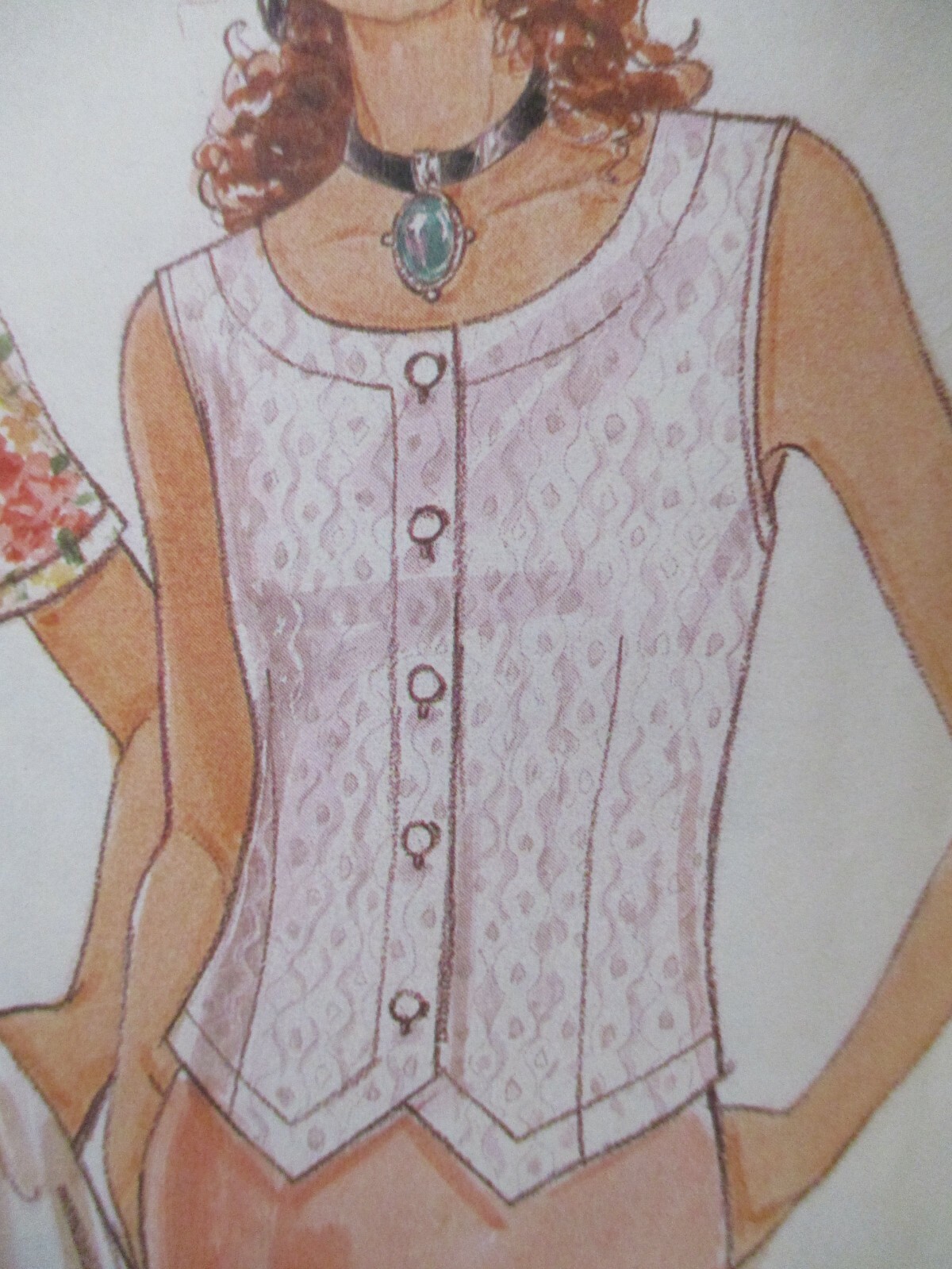 Simplicity Patten 9012 Miss Size A (8-18) Top With Without Sleeves Cut ...