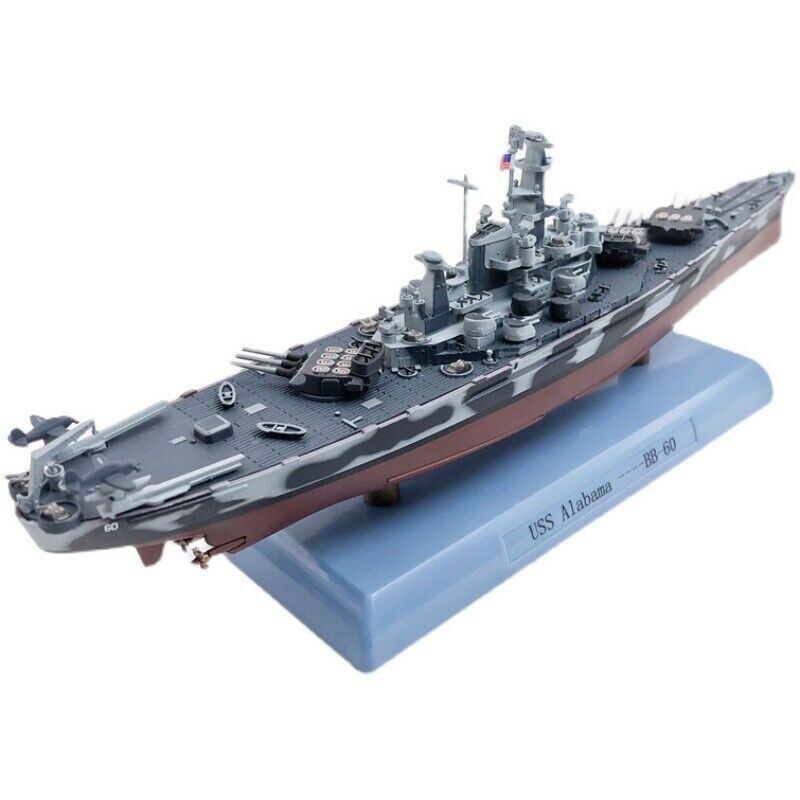 WLTK 1/1000 WWII USS Alabama BB-60 1942 Battleship Diecast Model in box ...