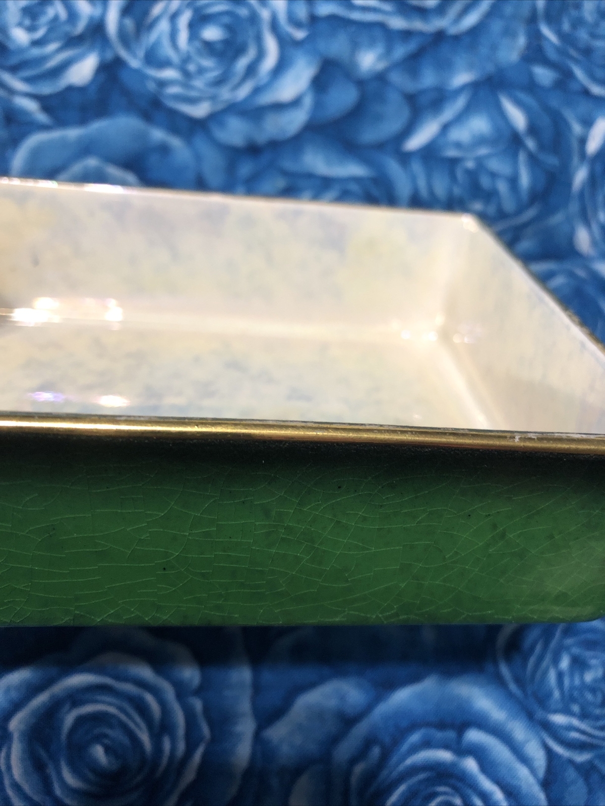 Carlton Ware Bert Royal Made In England Green/gold Trinket Box | eBay