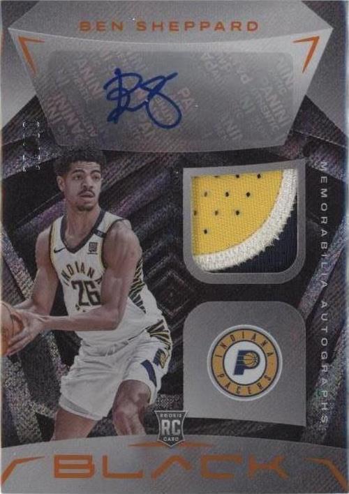2023-24 Panini Black - Rookie Memorabilia Autographs Ben Sheppard #RMA ...