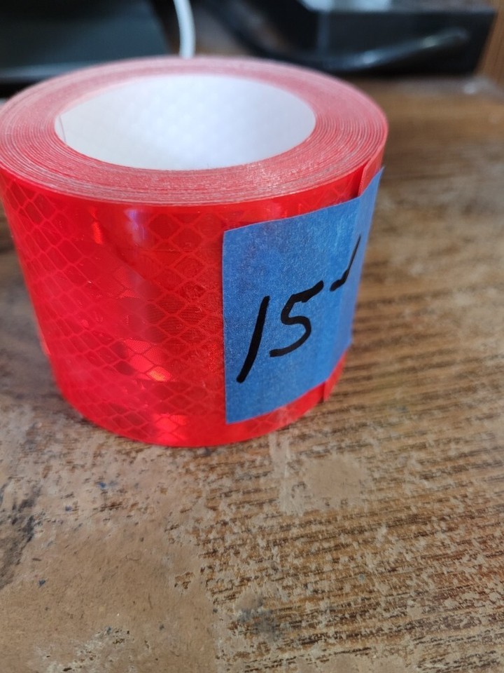3M Conspicuity Diamond Reflective Tape Red 2 in. x 15 feet | eBay