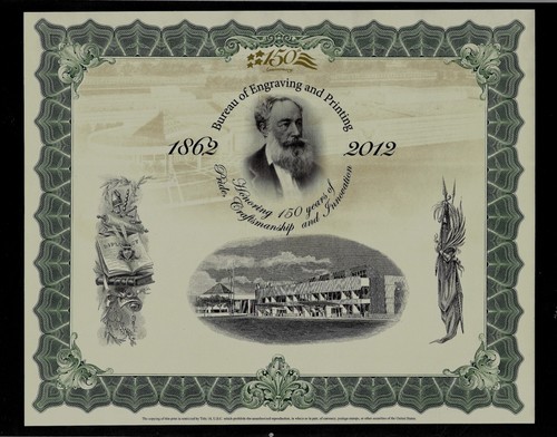 BEP B305 BUREAU ENGRAVING PRINTING INTAGLIO 150 ANNIVERSARY STAMP ...