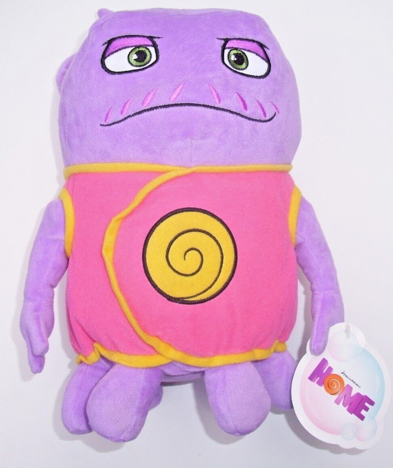 HOME BOOV DREAMWORKS ALIEN 11" SOFT PLUSH TOY OH PURPLE RED GREEN ...