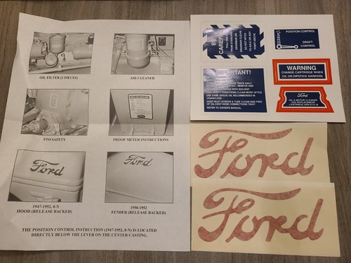 Ford 8N Tractor Decal Set Vinyl | eBay