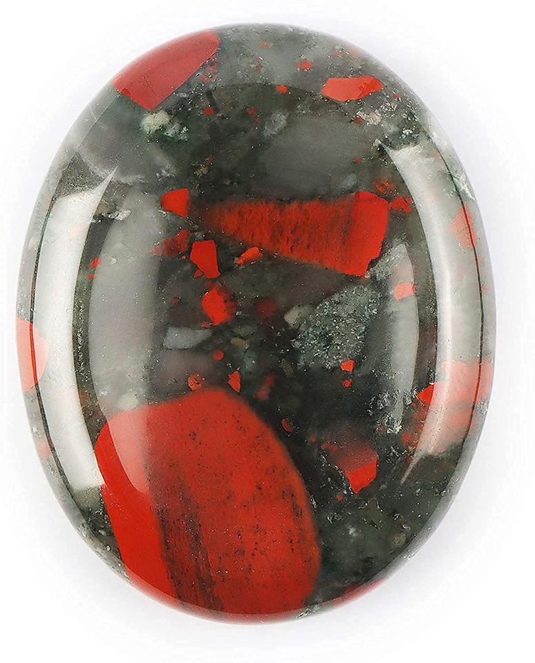 Artistone Africa Bloodstone Thumb Worry Stone Hand Carved Chakra ...