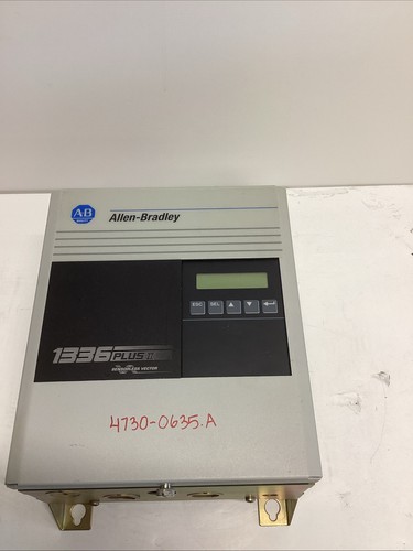 ALLEN BRADLEY 2 HP 1336 PLUS II SENSORLESS VECTOR AC DRIVE 480 VAC G967 ...