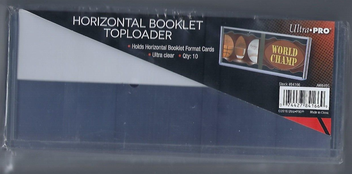 10 Pack Ultra PRO Horizontal Booklet Card Toploader Holders 7-5/8" x 3 ...