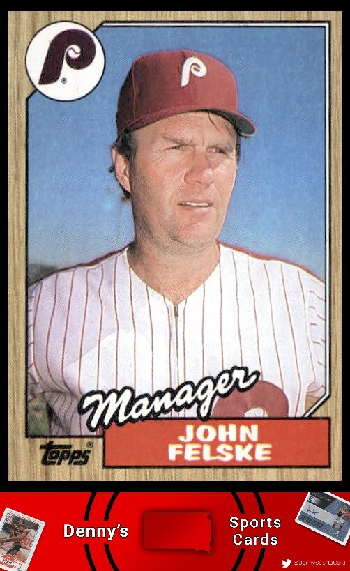 1987 Topps #443 John Felske Philadelphia Phillies Baseball Card | eBay