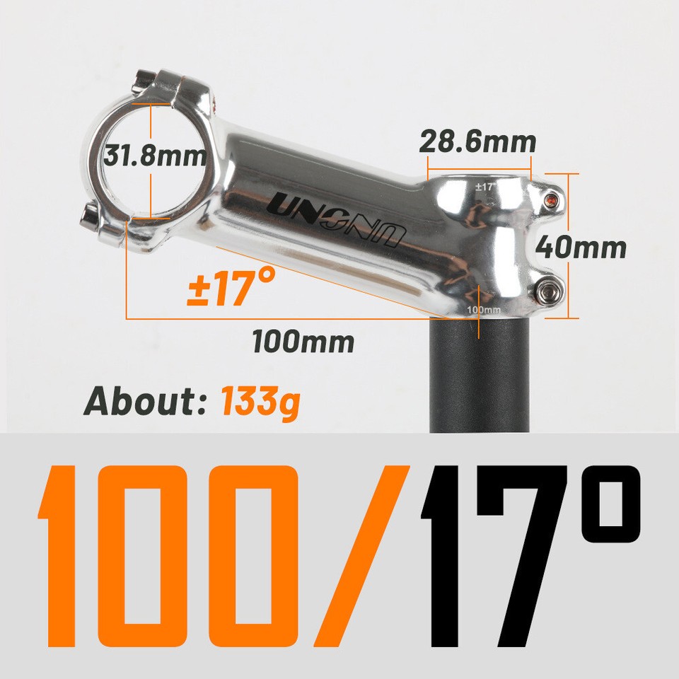 UNO 7° 17° 35° Bike Stem 31.8*60-130mm MTB Mountain Road Bicycle ...