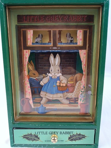 Little Grey Rabbit Margaret Tempest Music Box Dancing Bunny Sankyo ...
