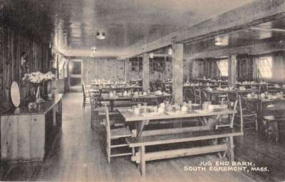 South Egremont Massachusetts Jug End Barn Interior Antique Postcard ...