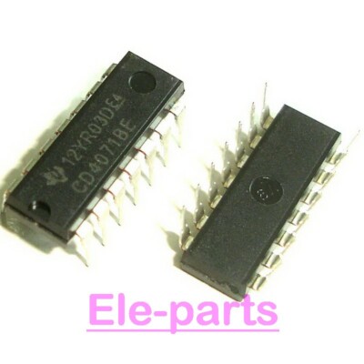 10 PCS CD4071BE DIP-14 CD4071 CMOS Quad 2-Input OR Gate 14-PDIP Chip IC ...