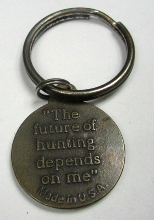 Vtg North American Hunting Club Eagle Coin Key Chain Ring Advertising ...