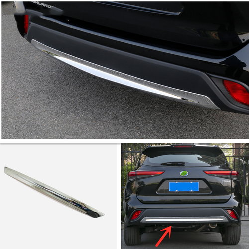 For Toyota 2020-2024 Highlander Chrome Rear Bumper Bottom Protector ...
