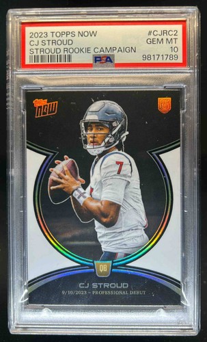 2023 Topps Now Rookie Campaign CJ Stroud Rookie RC #CJRC-2 PSA 10 | eBay
