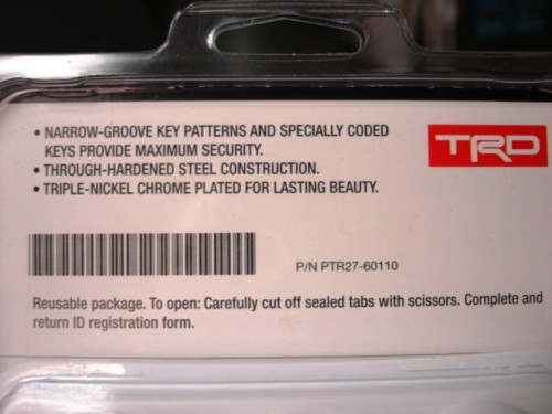 Toyota TRD Wheel Lock Lug Set 14mm Conical Spline Drive | eBay