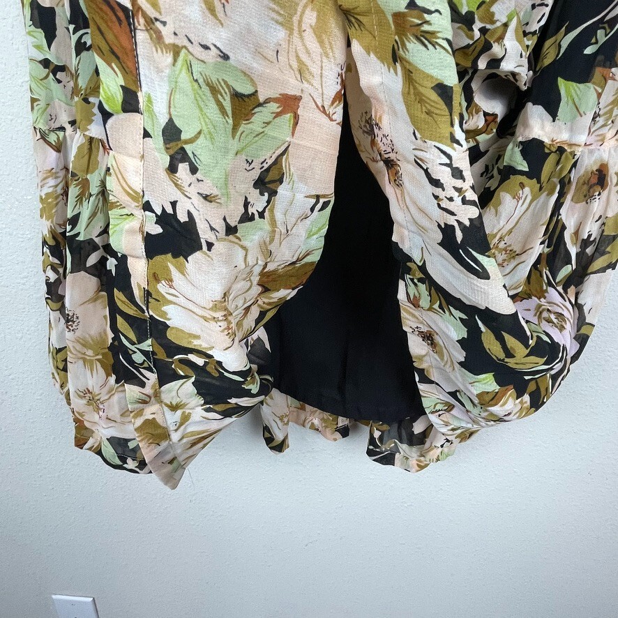 Pyramid Collection Tiered Maxi Skirt XL Forest Fairy Boho Prairie Lined ...