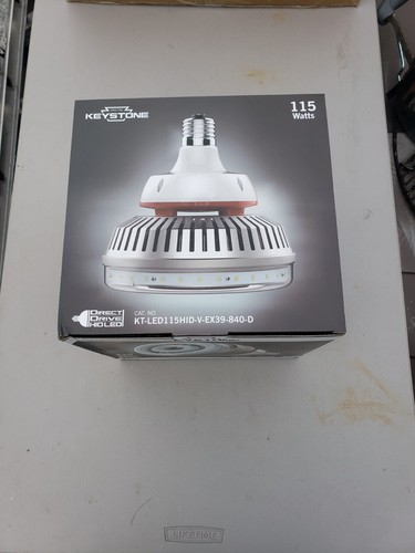 Keystone Direct Drive LED HID KT-LED115HID-V-EX39-840-D High Bay Halide ...